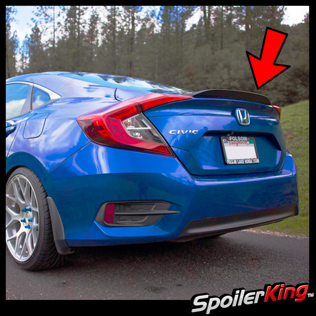 Honda Civic 4dr 2016-2021 Duckbill Trunk Spoiler (284G) – SpoilerKing