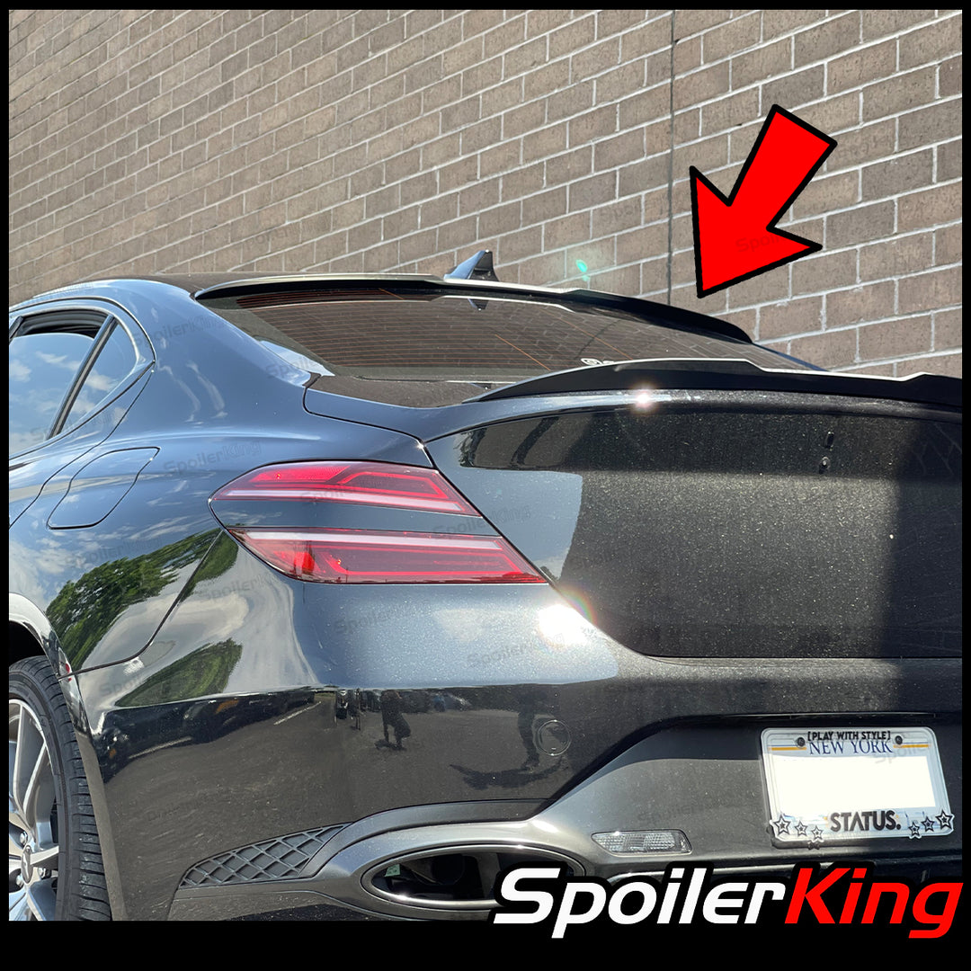 Genesis G70 2018-present Rear Window Roof Spoiler w/ Center Cut (284RC ...